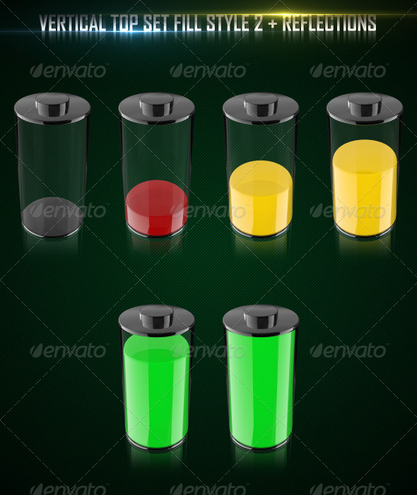 3D Glossy Batteries Pack, Graphics | GraphicRiver