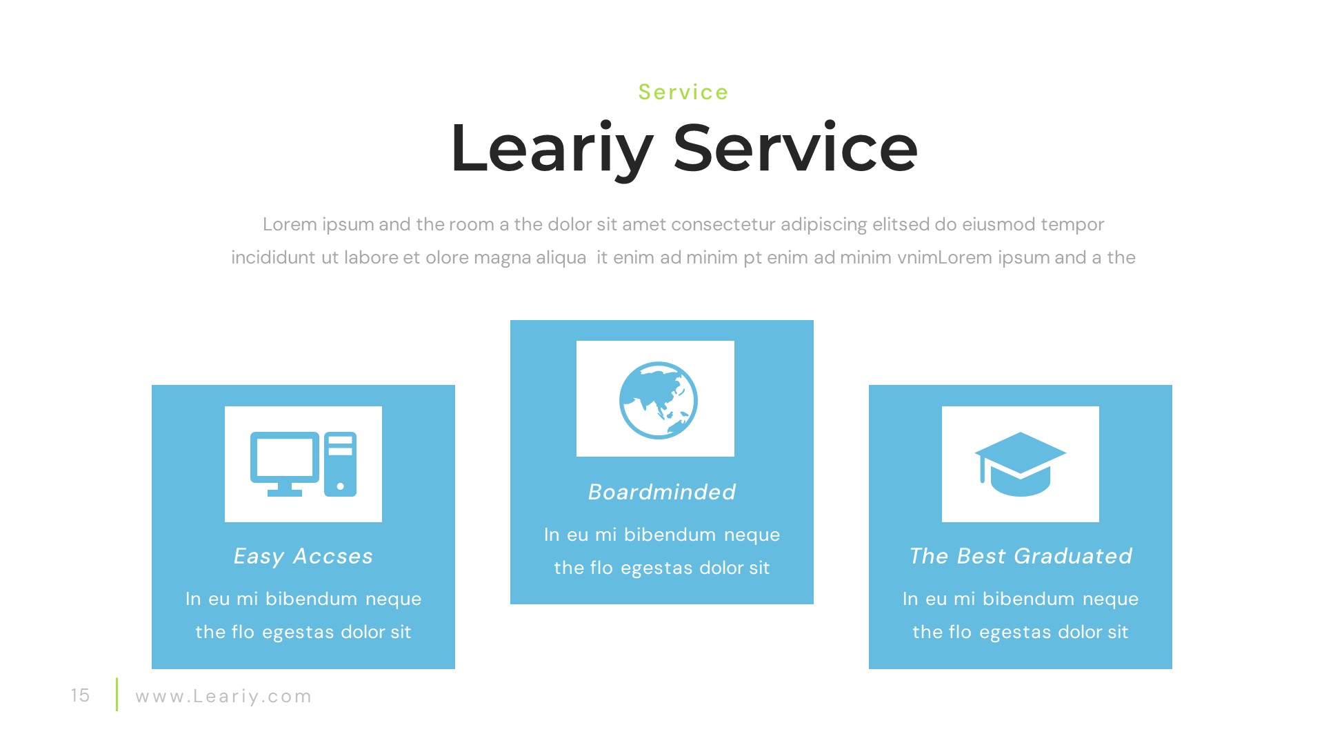 Leariy - Education University PowerPoint Template, Presentation Templates