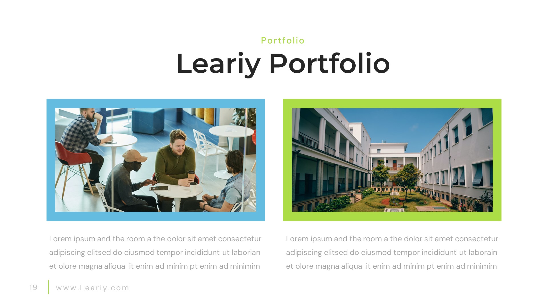 Leariy - Education University PowerPoint Template, Presentation Templates