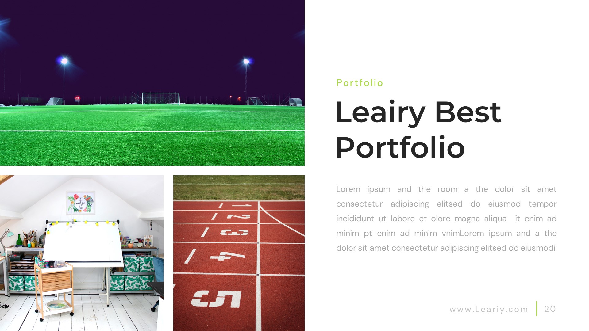 Leariy - Education University PowerPoint Template, Presentation Templates