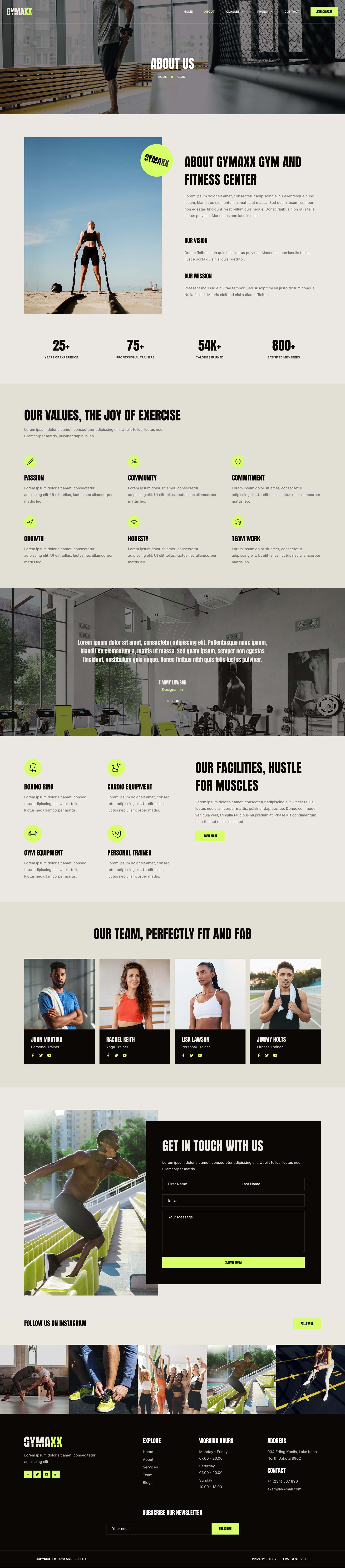 Gymaxx - Gym & Fitness Center Elementor Template Kit by askproject