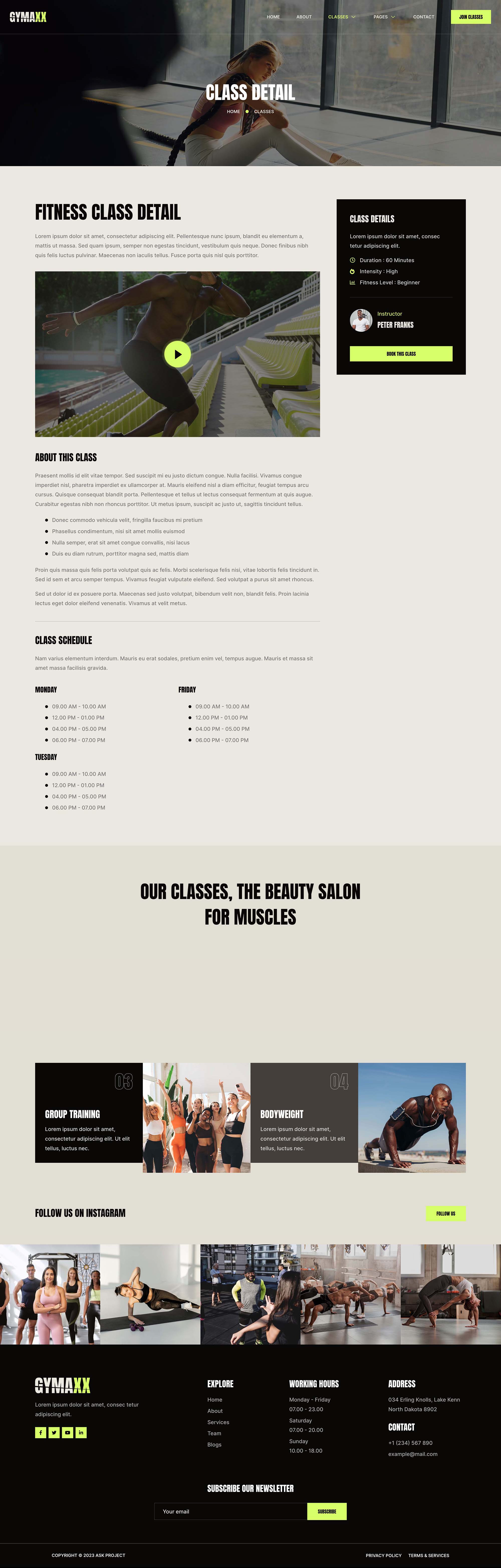 Gymaxx - Gym & Fitness Center Elementor Template Kit by askproject