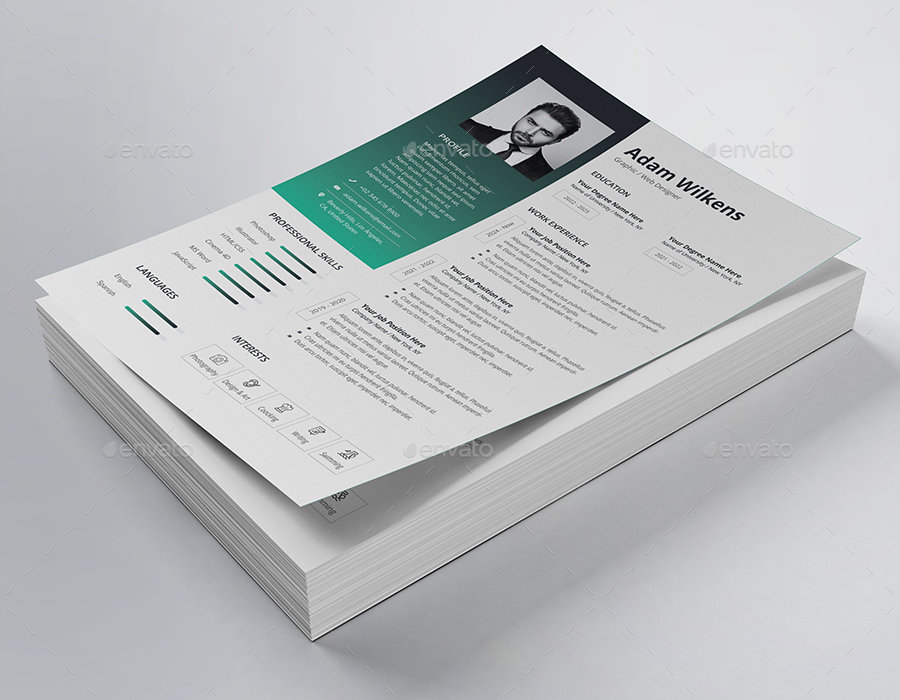 Resume/CV, Print Templates | GraphicRiver