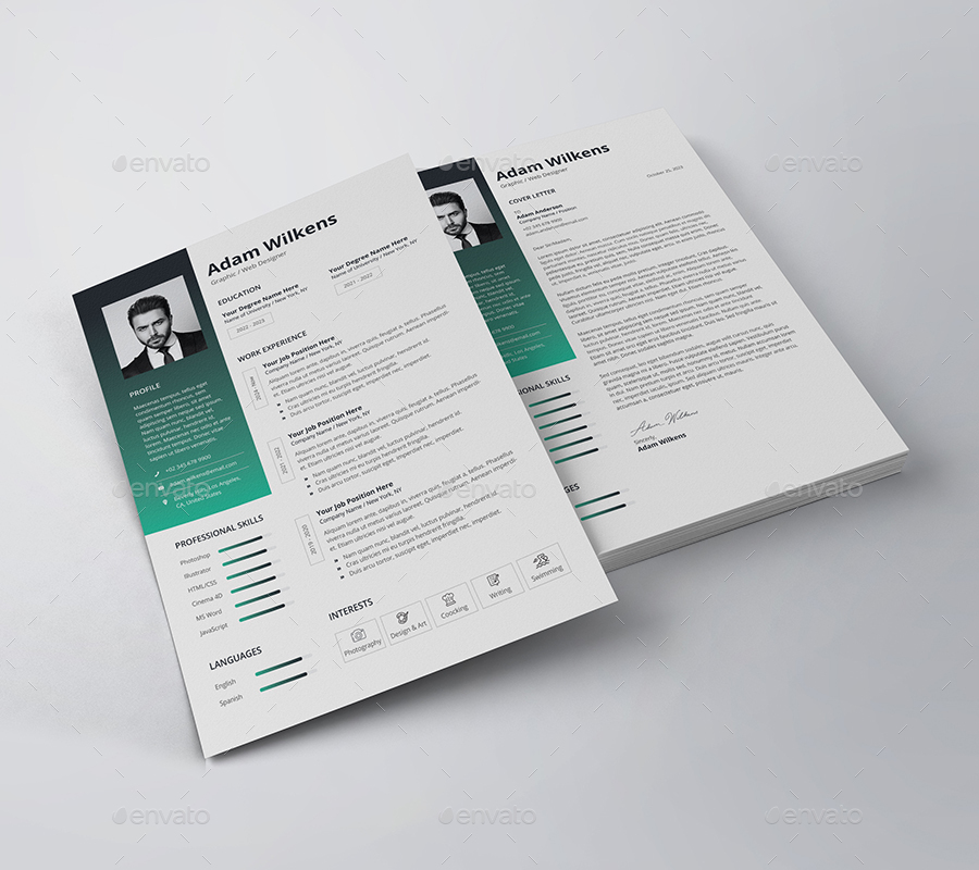 Resume/CV, Print Templates | GraphicRiver