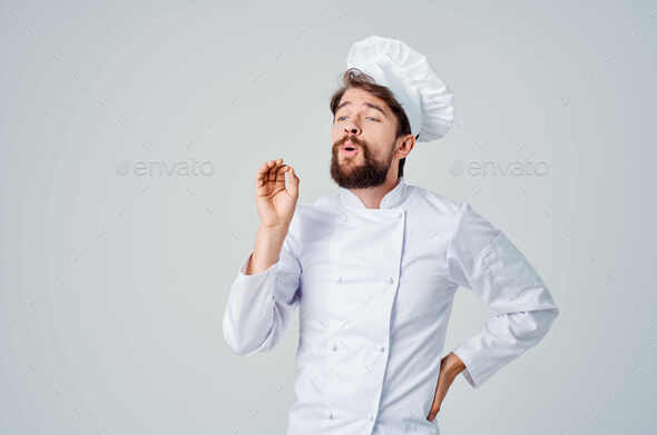 Chef kitchen Job hand gestures Professional emotions Stock Photo by ...
