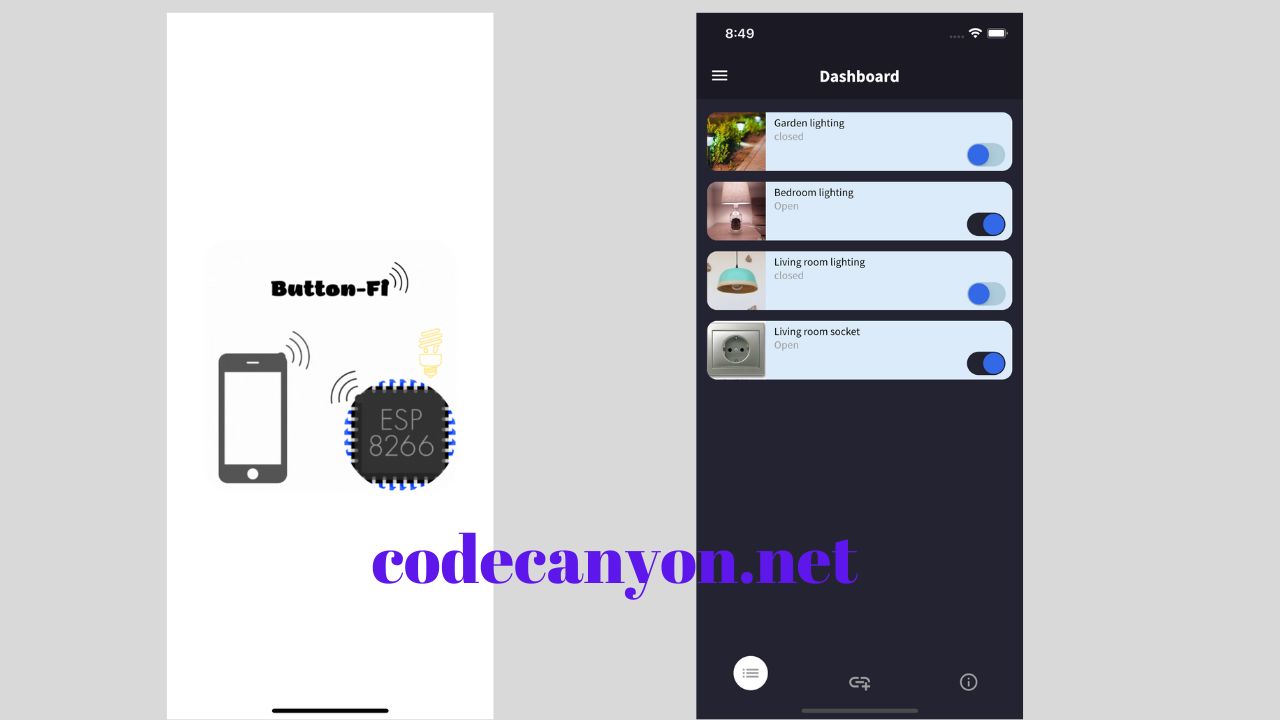 Flutter esp8266 project.simple smart home wifi light switch DIY remote ...