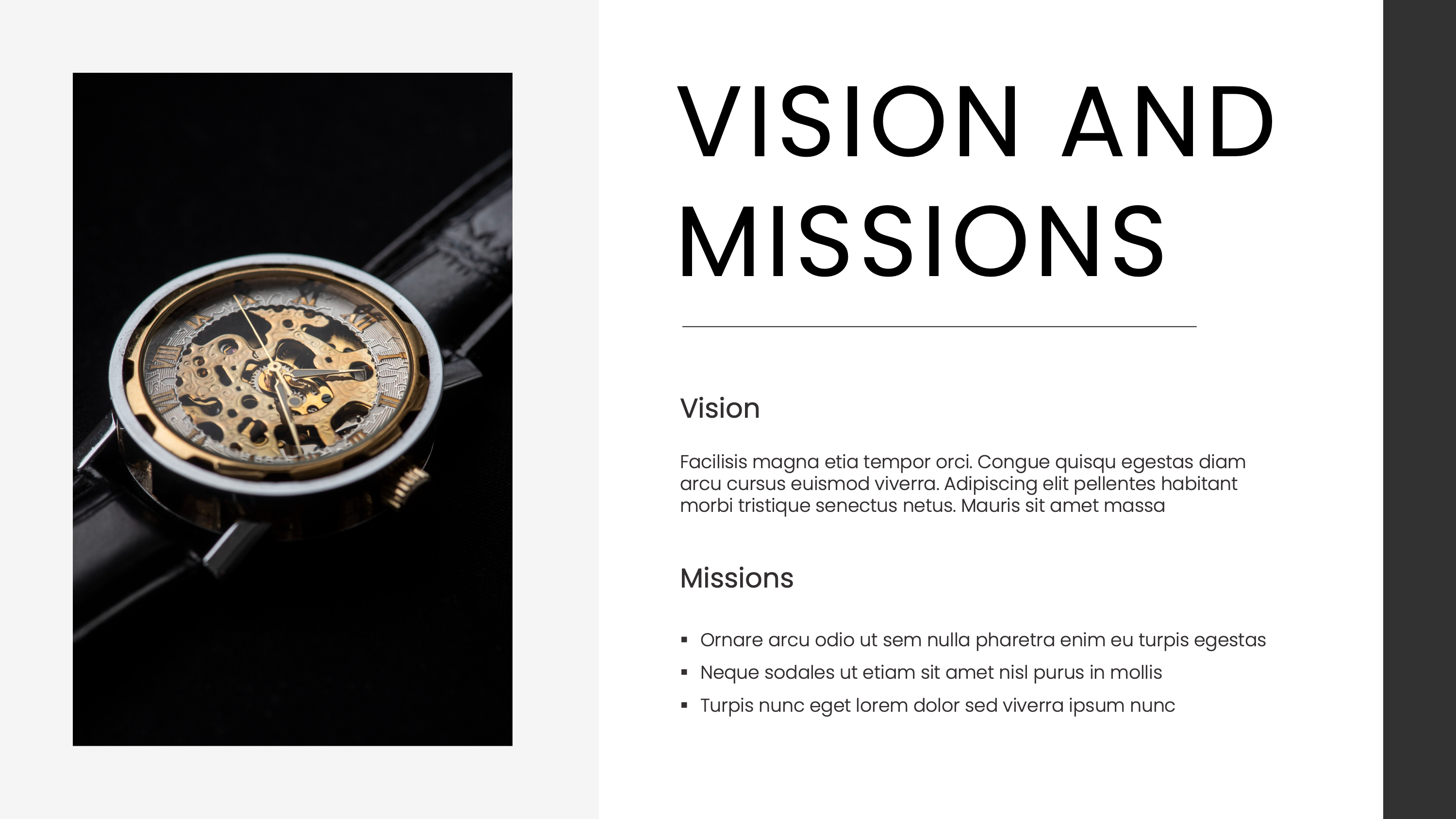 Watchbliss - Minimalis Watch Presentation PowerPoint Design Template ...