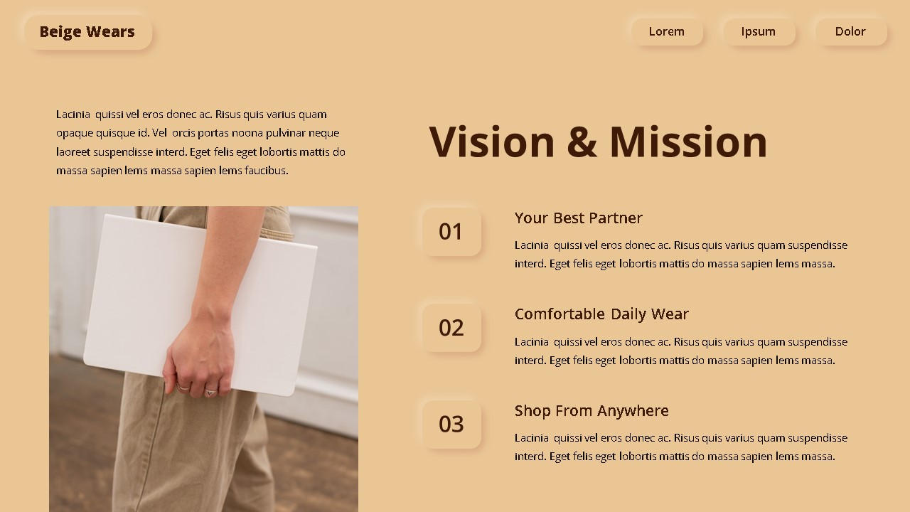 Beige Wears - Timeless Fashion Minimalist Google Slides Presentation ...