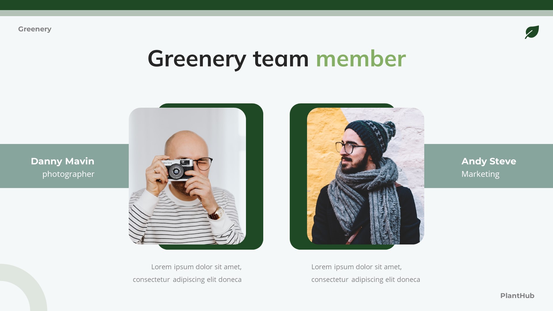 Greenery - plants and vegetation PowerPoint template, Presentation ...