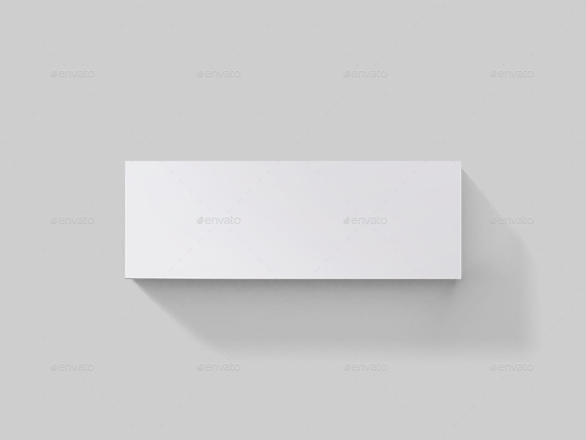 WIDE / FLAT RECTANGULAR BOX PACKAGING MOCK-UP V.1, Graphics | GraphicRiver