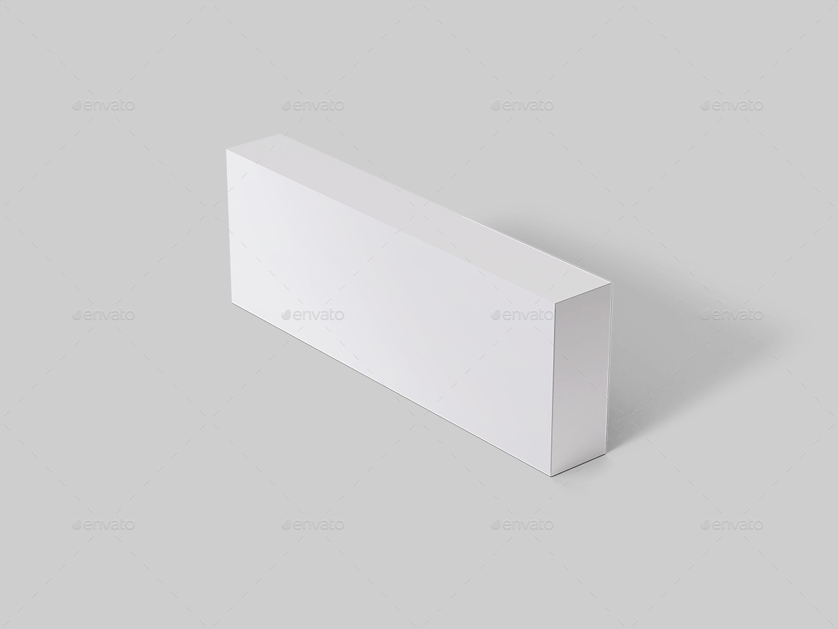 WIDE / FLAT RECTANGULAR BOX PACKAGING MOCK-UP V.1, Graphics | GraphicRiver