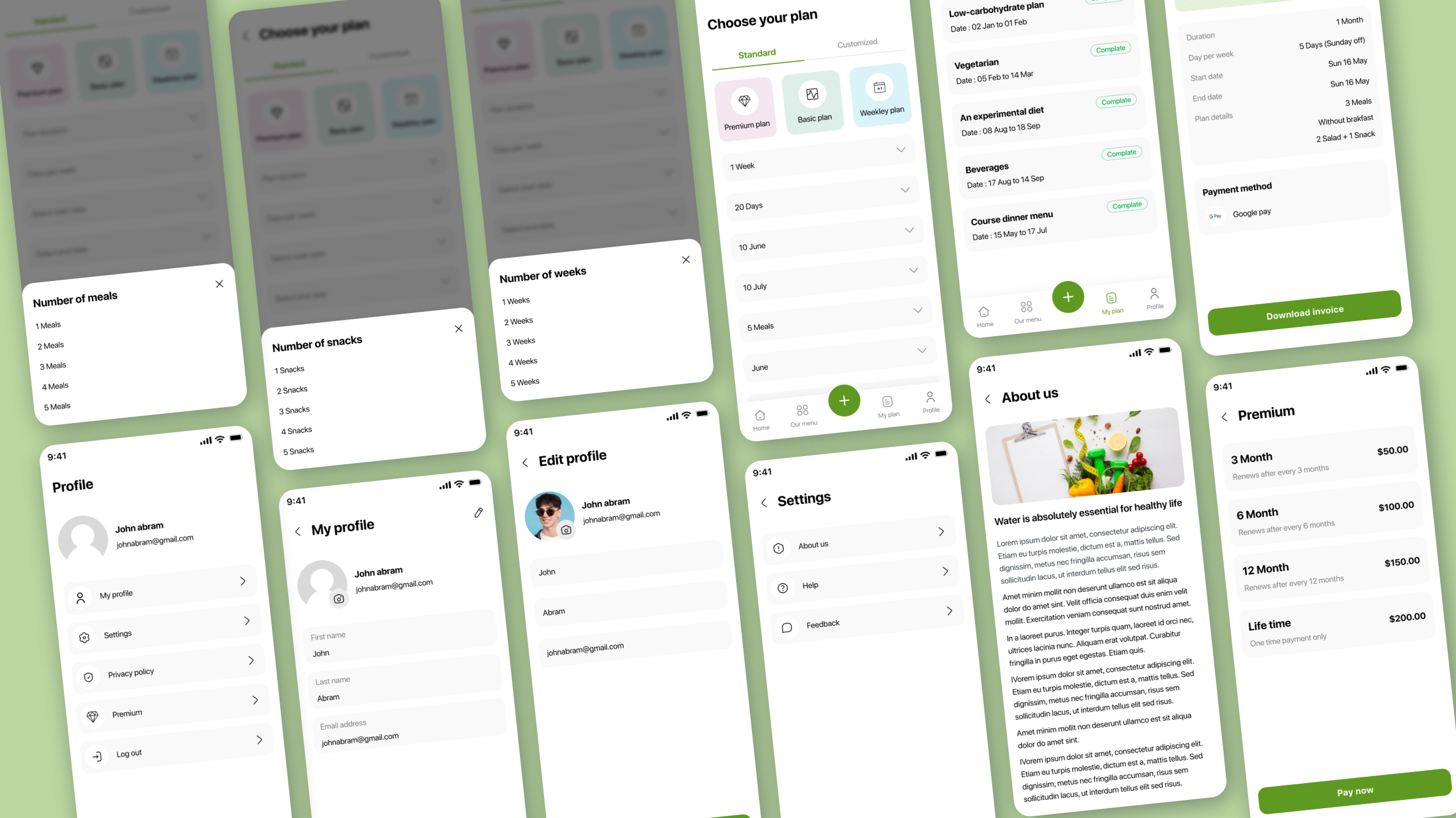 EatWise Template: Diet Recipe Planner App in Flutter(Android, iOS ...