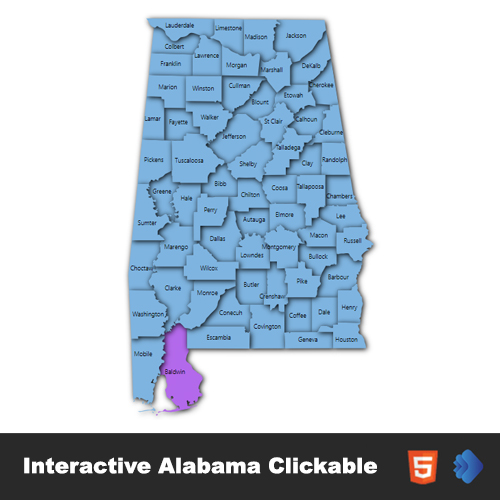 Interactive Alabama Clickable MAP by freelancertajulrasel | CodeCanyon