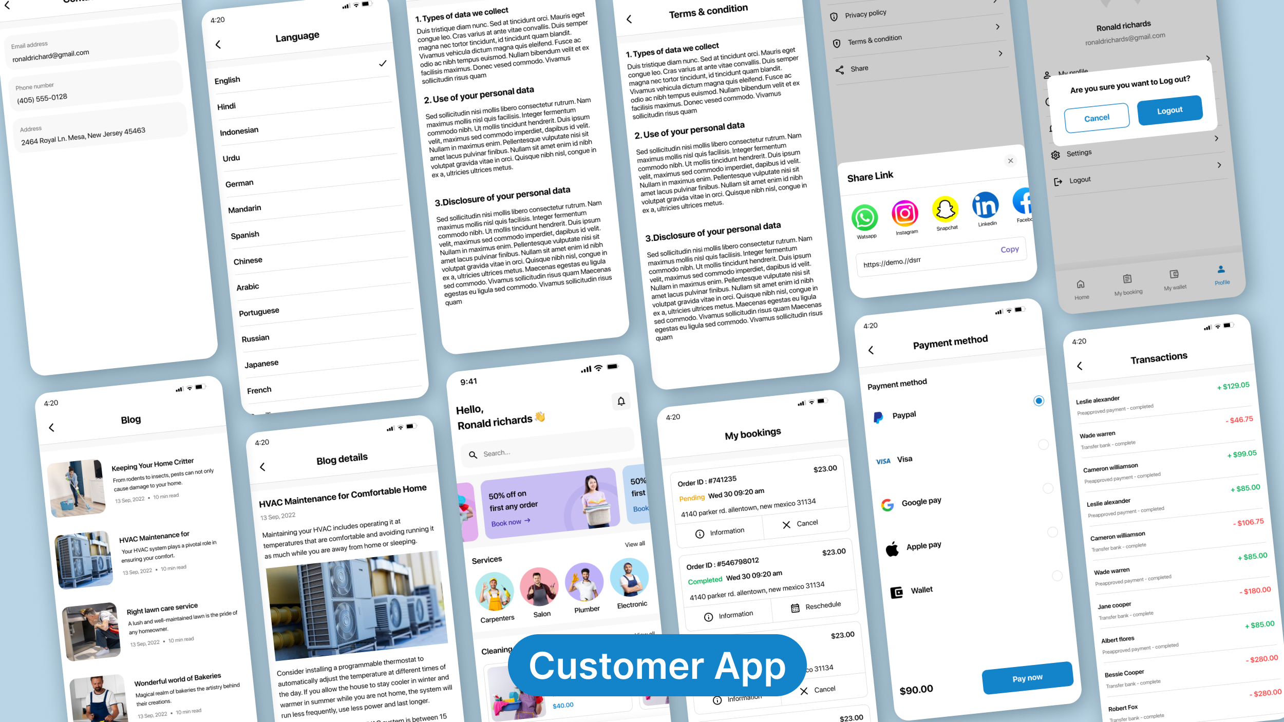 SmileHandyy Template: ProHome Services App in Flutter(Android, iOS) | 2 in 1 Customer & Provider ...