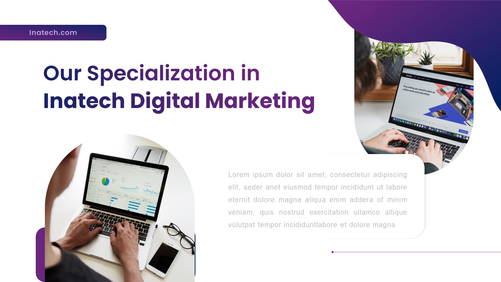 Inatech - Digital Agency PowerPoint Template, Presentation Templates