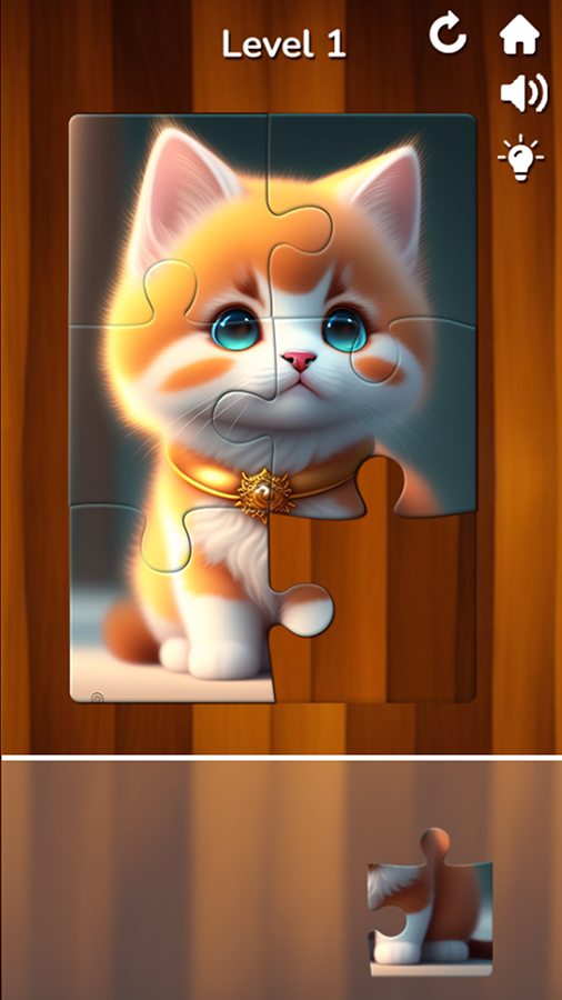 Cute Cat Jigsaw Puzzle [ Construct 3 , HTML5] by Fabboxstudios | CodeCanyon