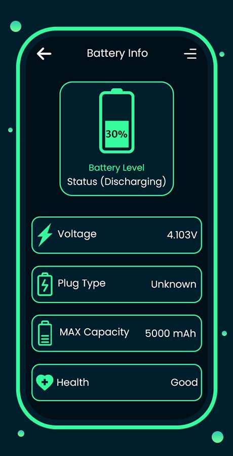 Monitor Battery Status - Level Plus - Battery Health Info - Battery ...