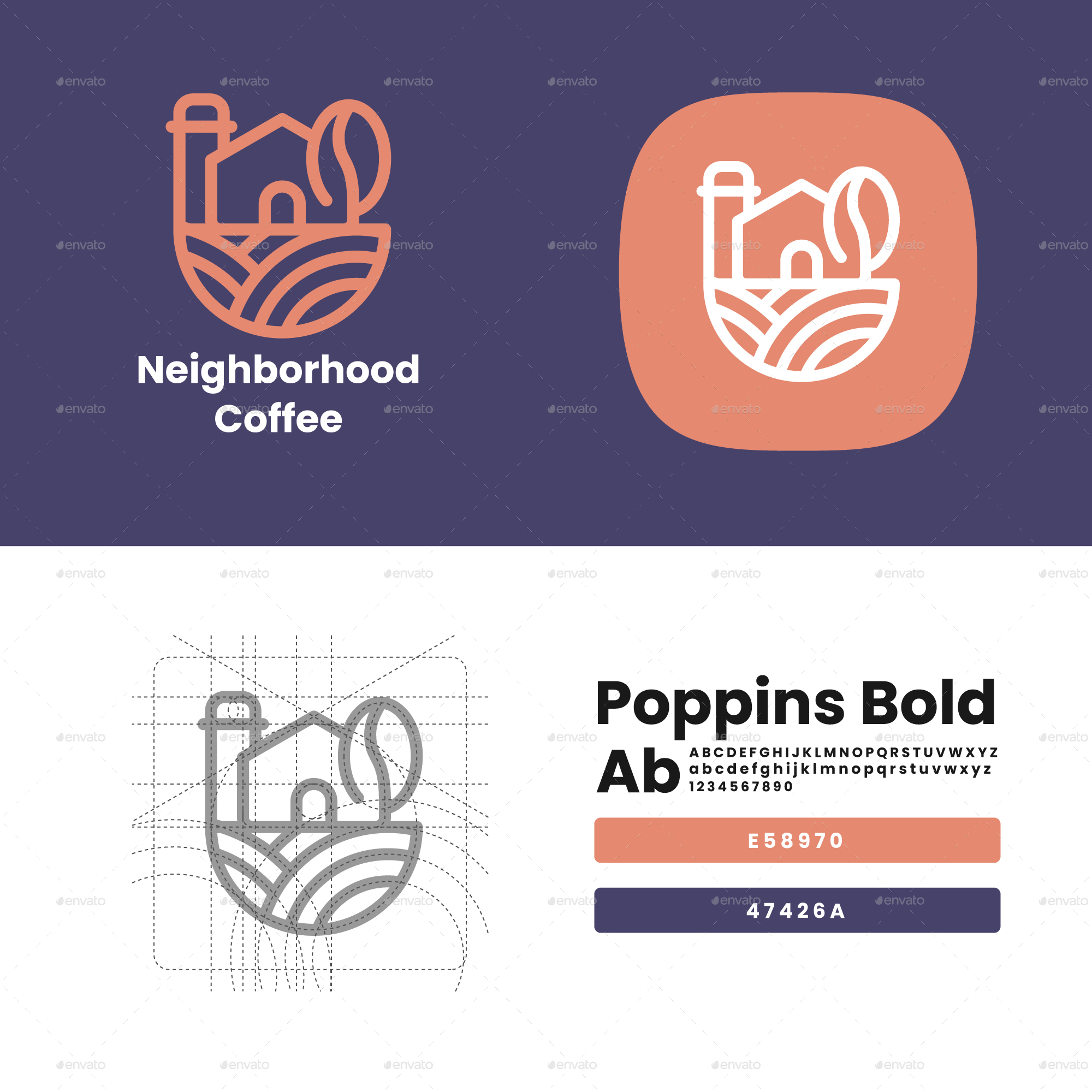 Neighborhood Coffee Nature Logo Design, Logo Templates | GraphicRiver