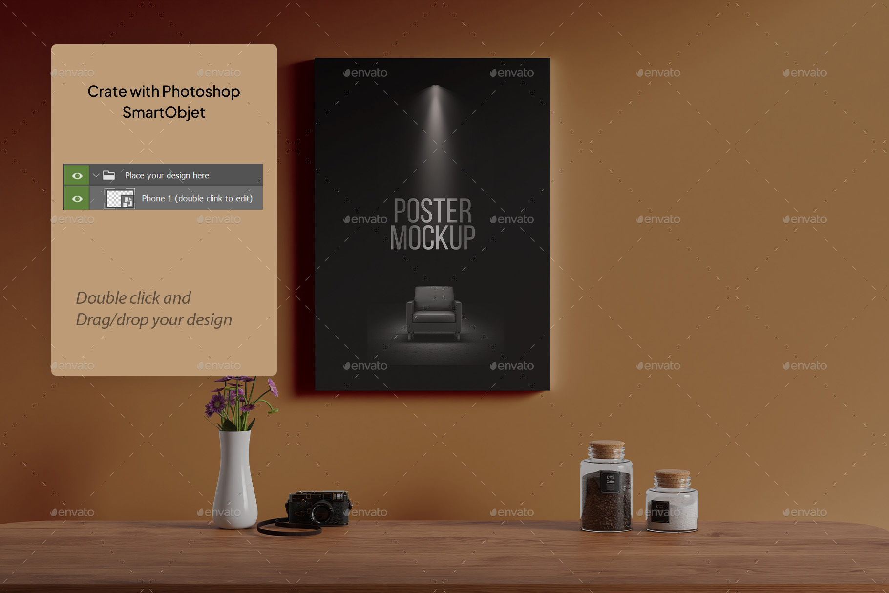 Realistic Poster Mockup, Graphics | GraphicRiver
