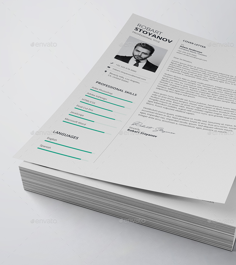 Clean Resume/CV, Print Templates | GraphicRiver
