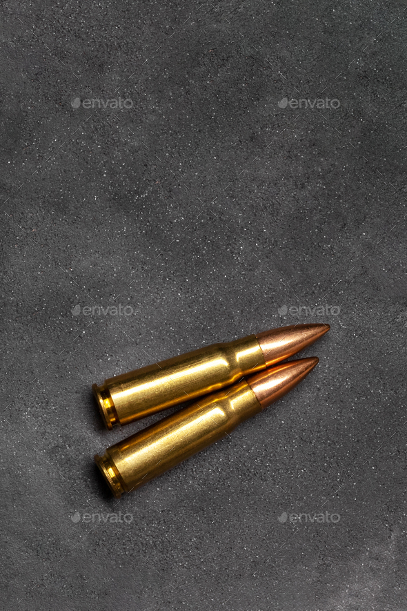 Bullets for Kalashnikov assault rifle Stock Photo by Bykfa | PhotoDune