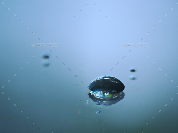 Water droplets on a metal plate Stock Photo by Buntan2019 | PhotoDune