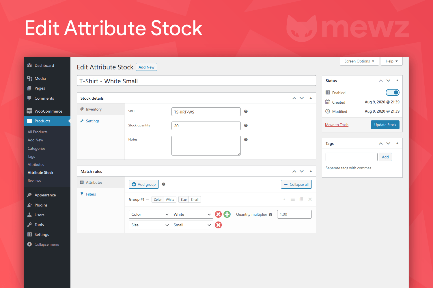 WooCommerce Attribute Stock – Shared Stock & Quantity Multipliers by ...