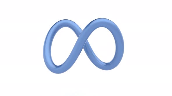 Blue Infinity Sign Endless Intro Object Able to Loop Seamless, Motion ...