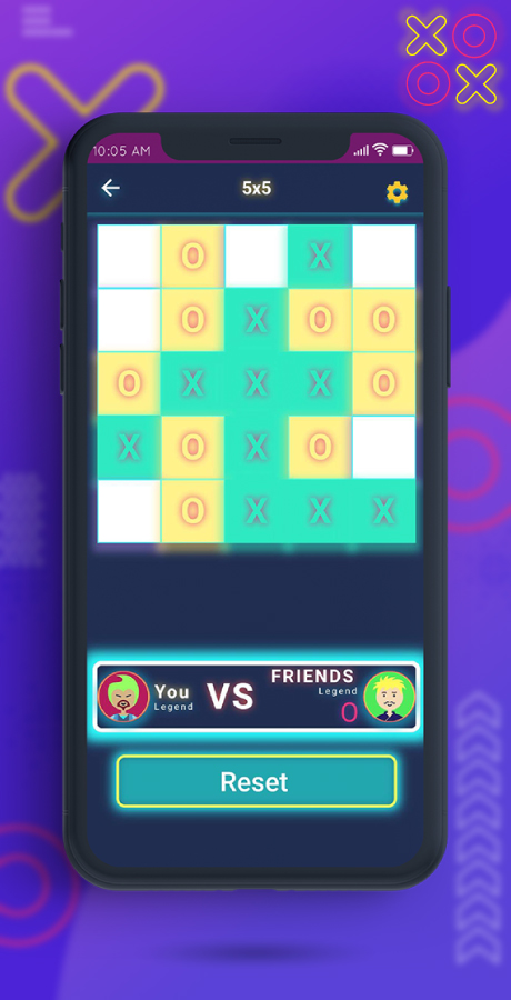 TicTac Toe - NEON AI and Multiplayer Andorid and iOS in Flutter 3.x by Arrtify