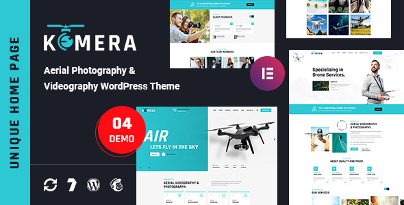 Kemera - Aerial Photography & Videography WordPress Theme by themecrafters