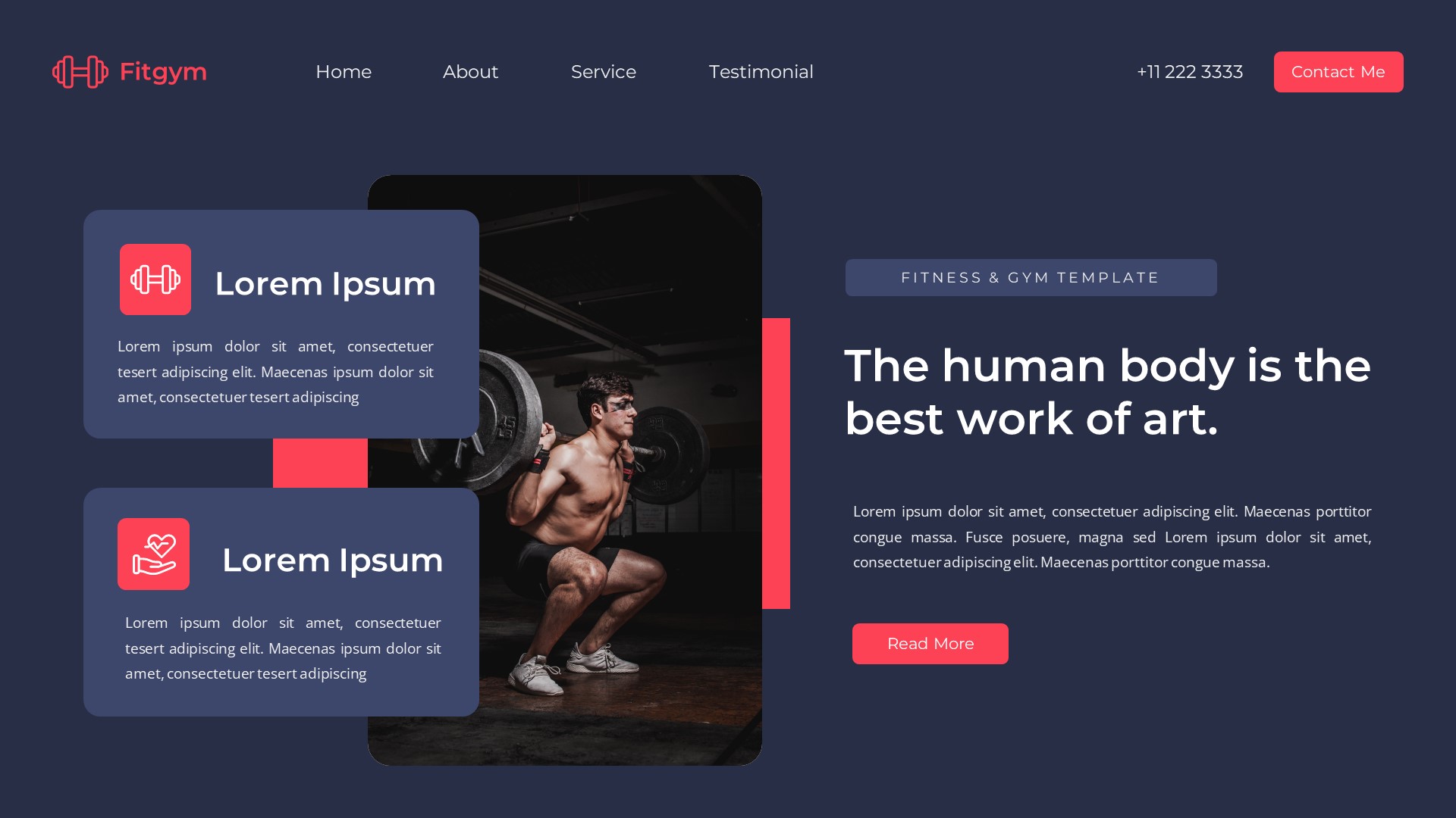 Fitgym - Fitness & Gym Google Slides Template, Presentation Templates