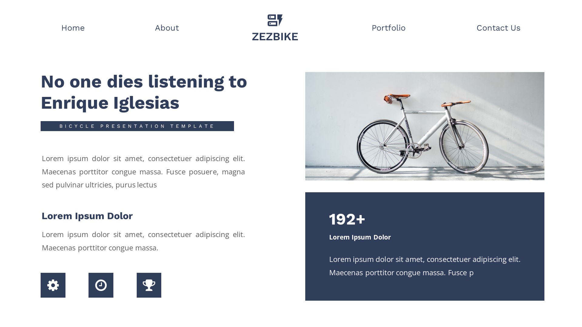 Zezbike - Bicycle Google Slides Template, Presentation Templates ...