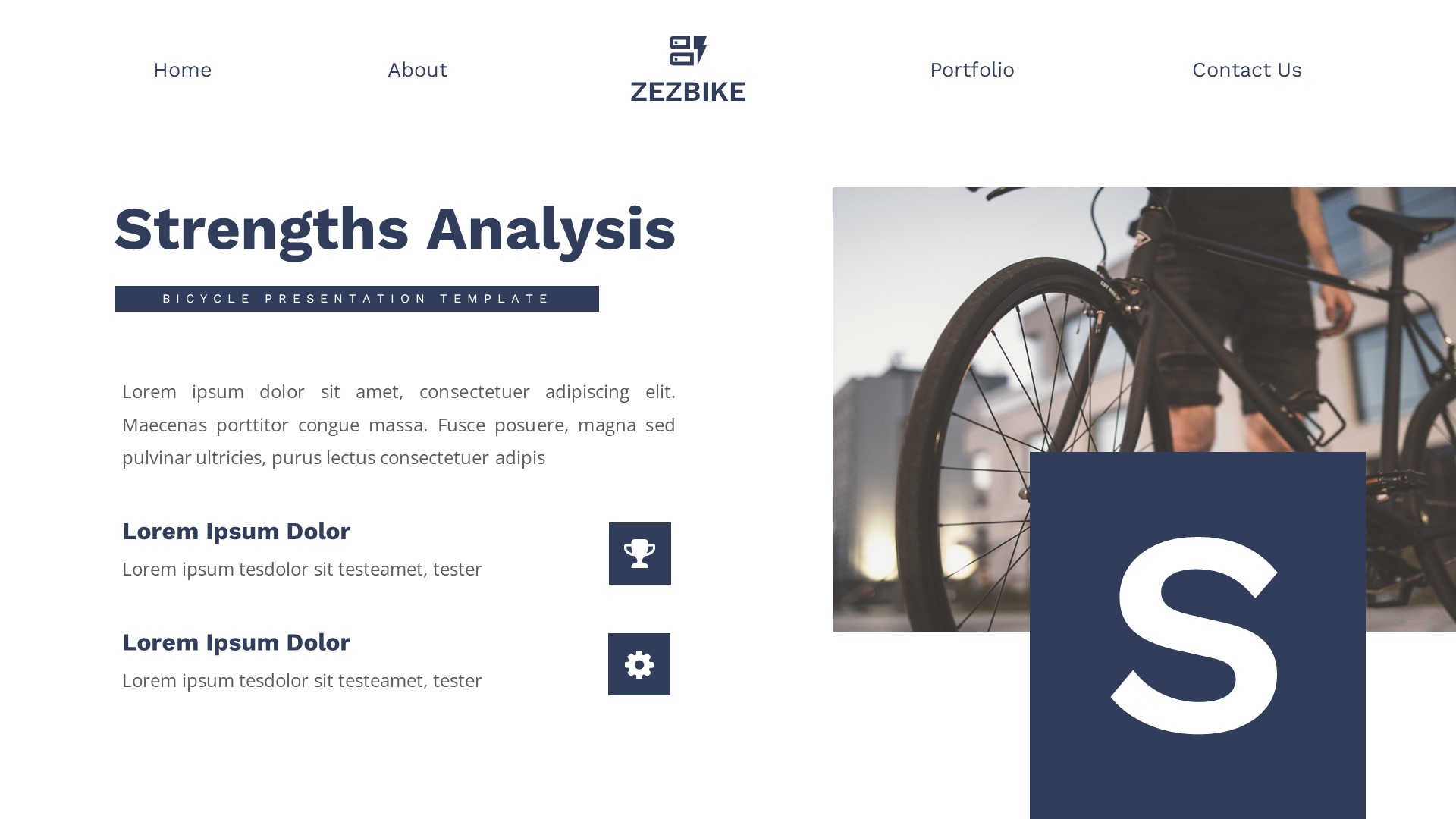 Zezbike - Bicycle Google Slides Template, Presentation Templates ...