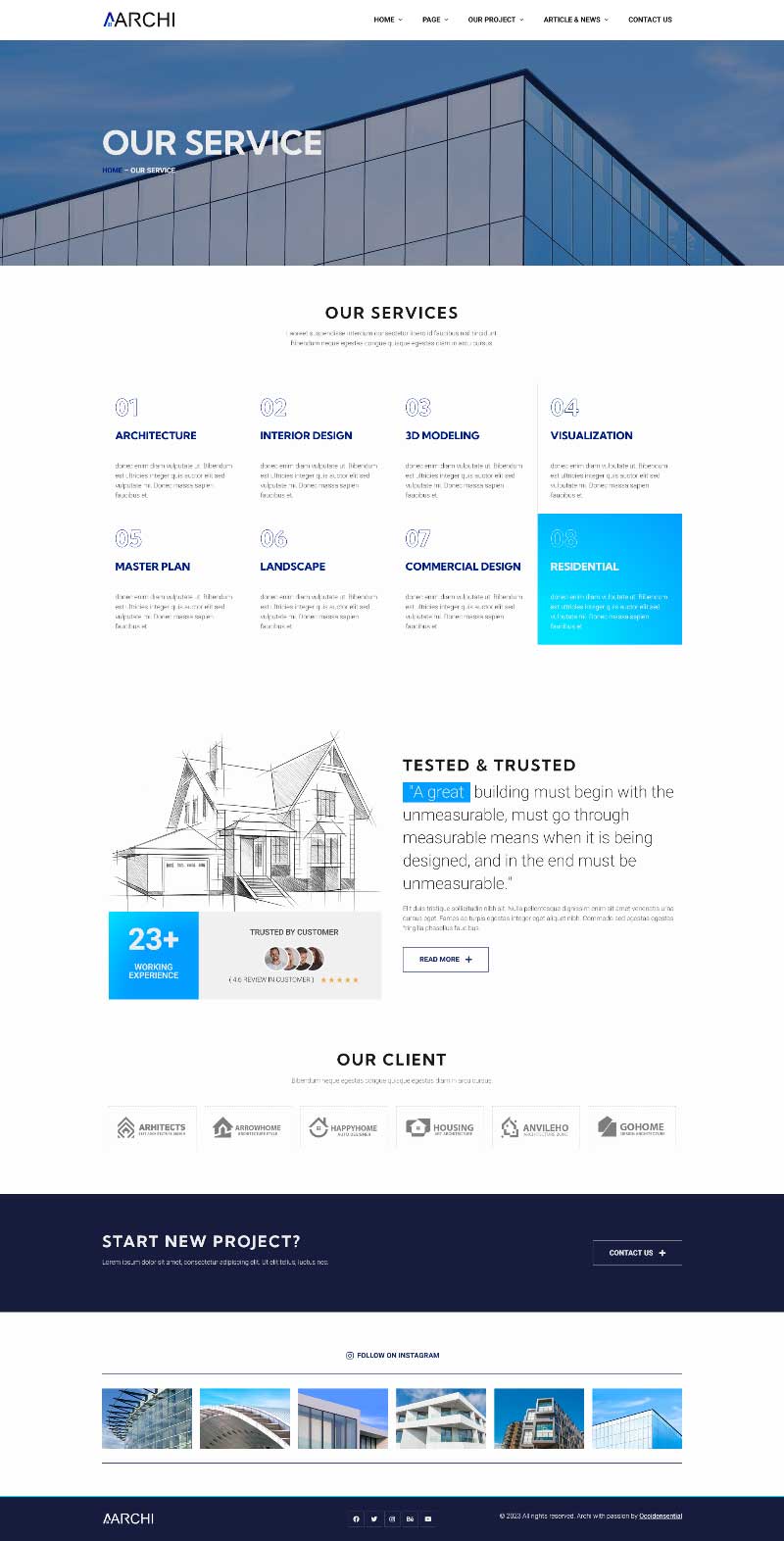 Archi - Senior Architectural Designer Elementor Template Kit by ...