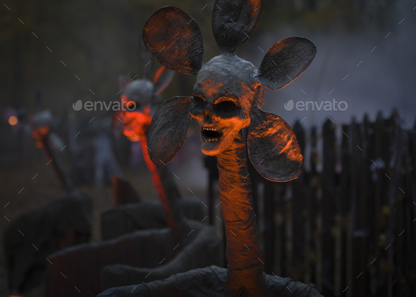 Halloween decoration, strange demon monster Stock Photo by fotojv ...
