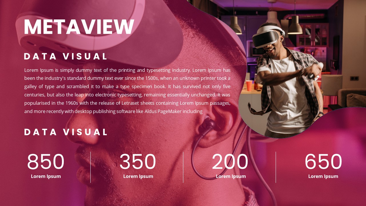 Metaview – VR Tech Keynote Presentation Template, Presentation Templates