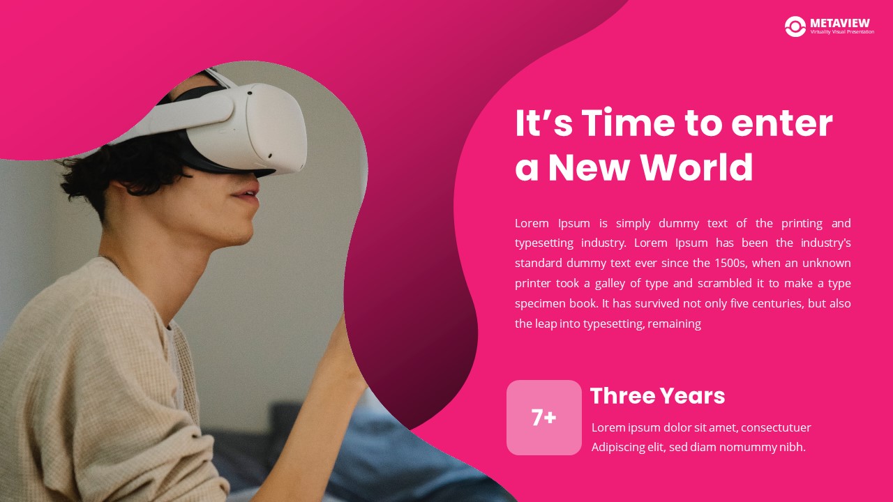 Metaview – VR Tech Keynote Presentation Template, Presentation Templates