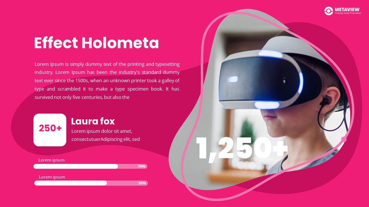 Metaview – VR Tech Keynote Presentation Template, Presentation Templates