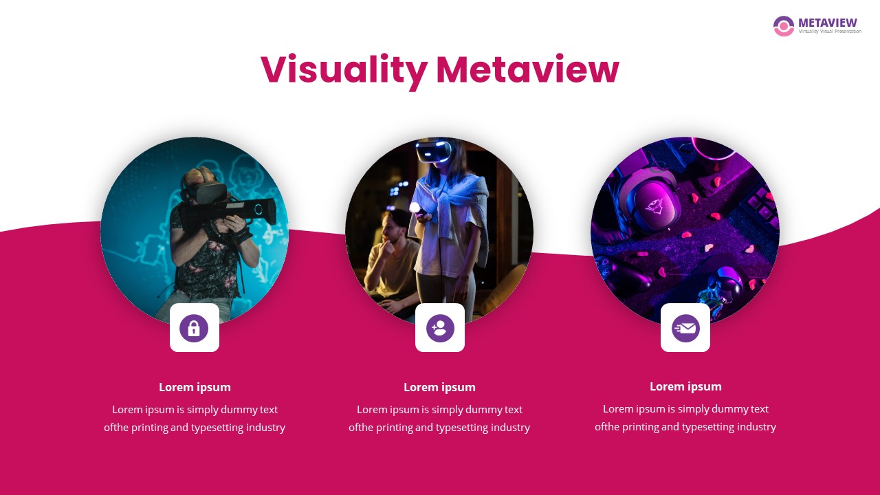 Metaview – VR Tech Keynote Presentation Template, Presentation Templates