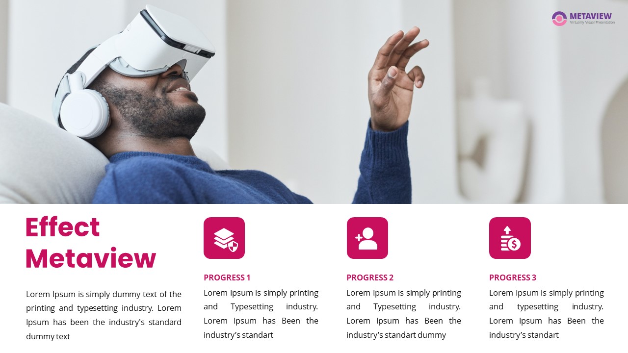 Metaview – VR Tech Keynote Presentation Template, Presentation Templates