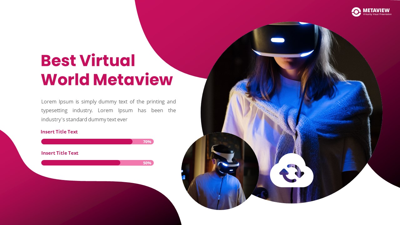 Metaview – VR Tech Keynote Presentation Template, Presentation Templates