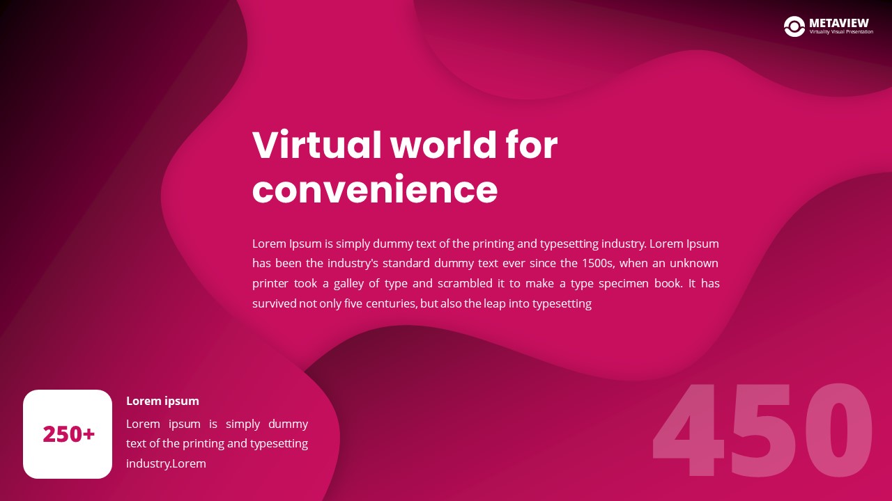 Metaview – VR Tech Keynote Presentation Template, Presentation Templates