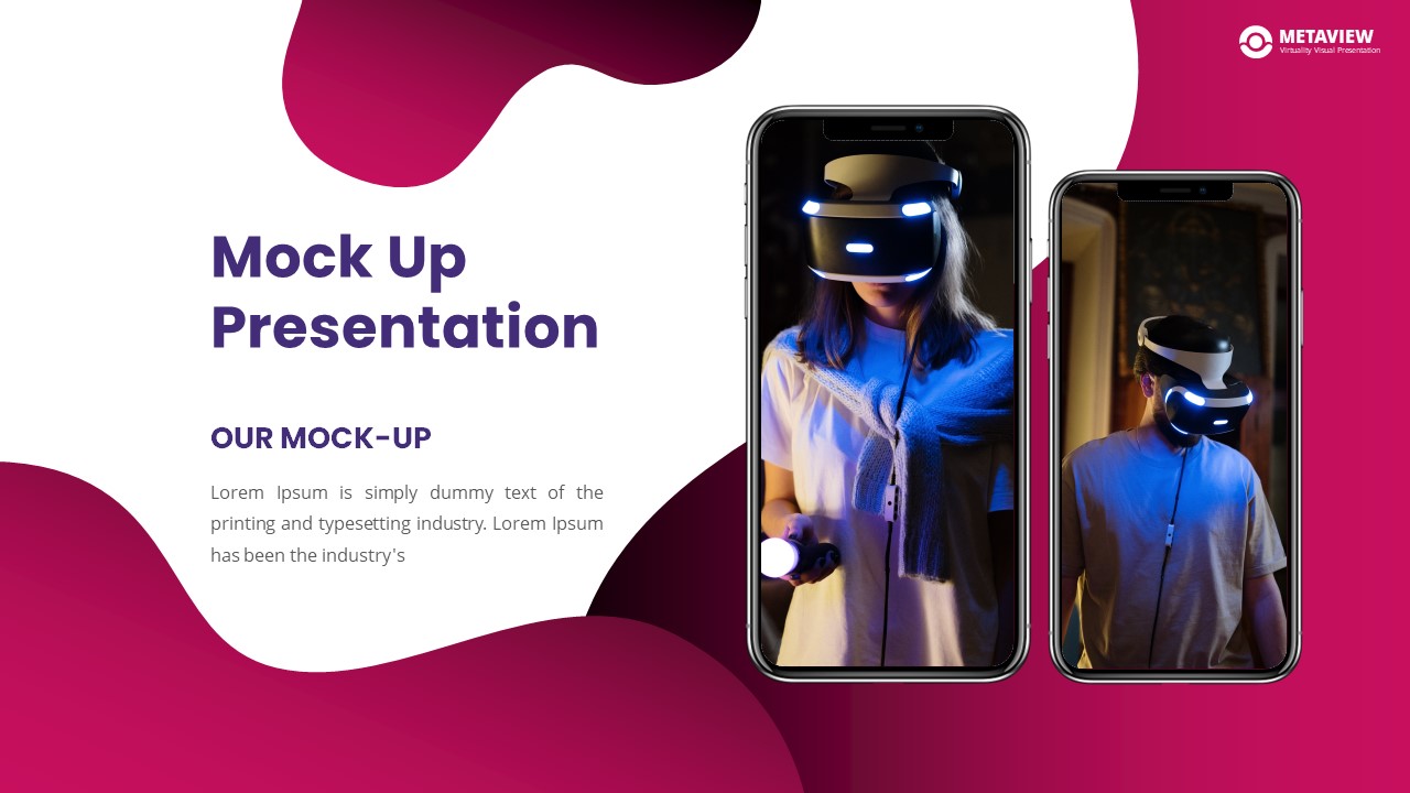 Metaview – VR Tech Keynote Presentation Template, Presentation Templates