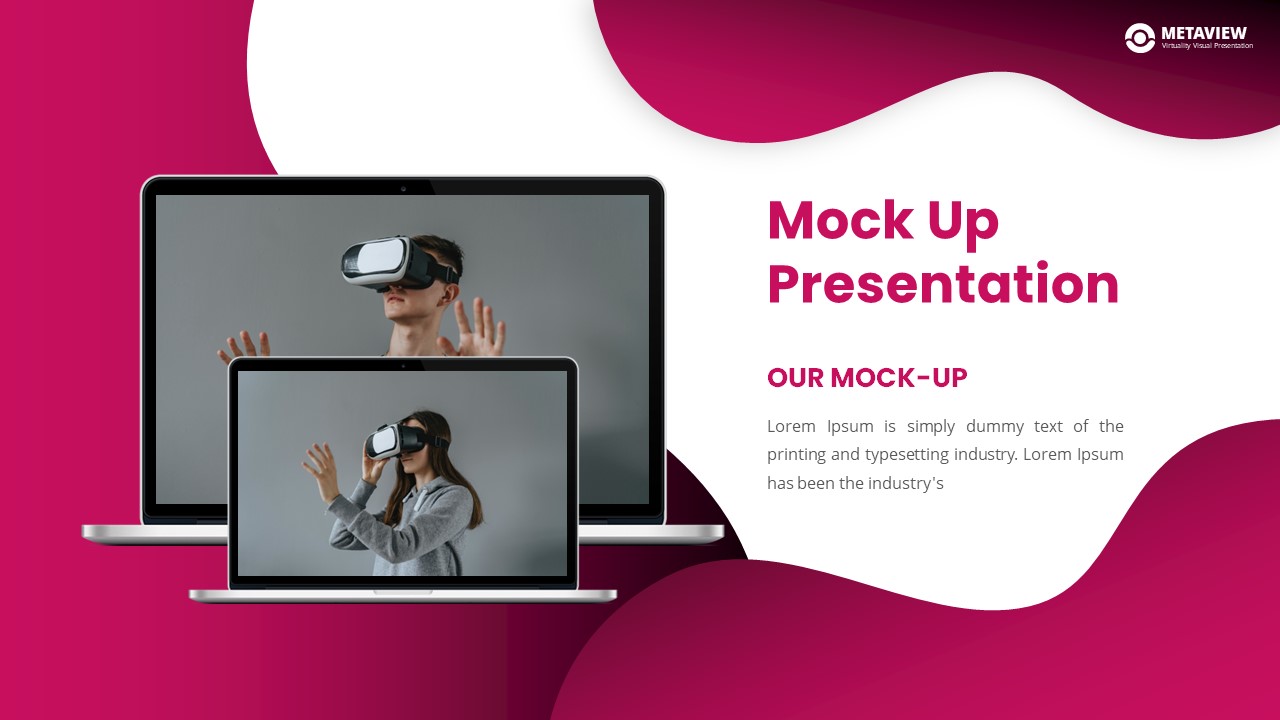 Metaview – VR Tech Keynote Presentation Template, Presentation Templates