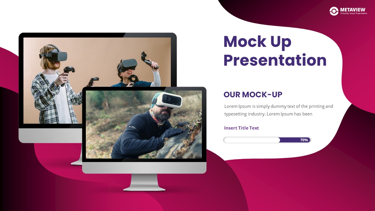 Metaview – VR Tech Keynote Presentation Template, Presentation Templates