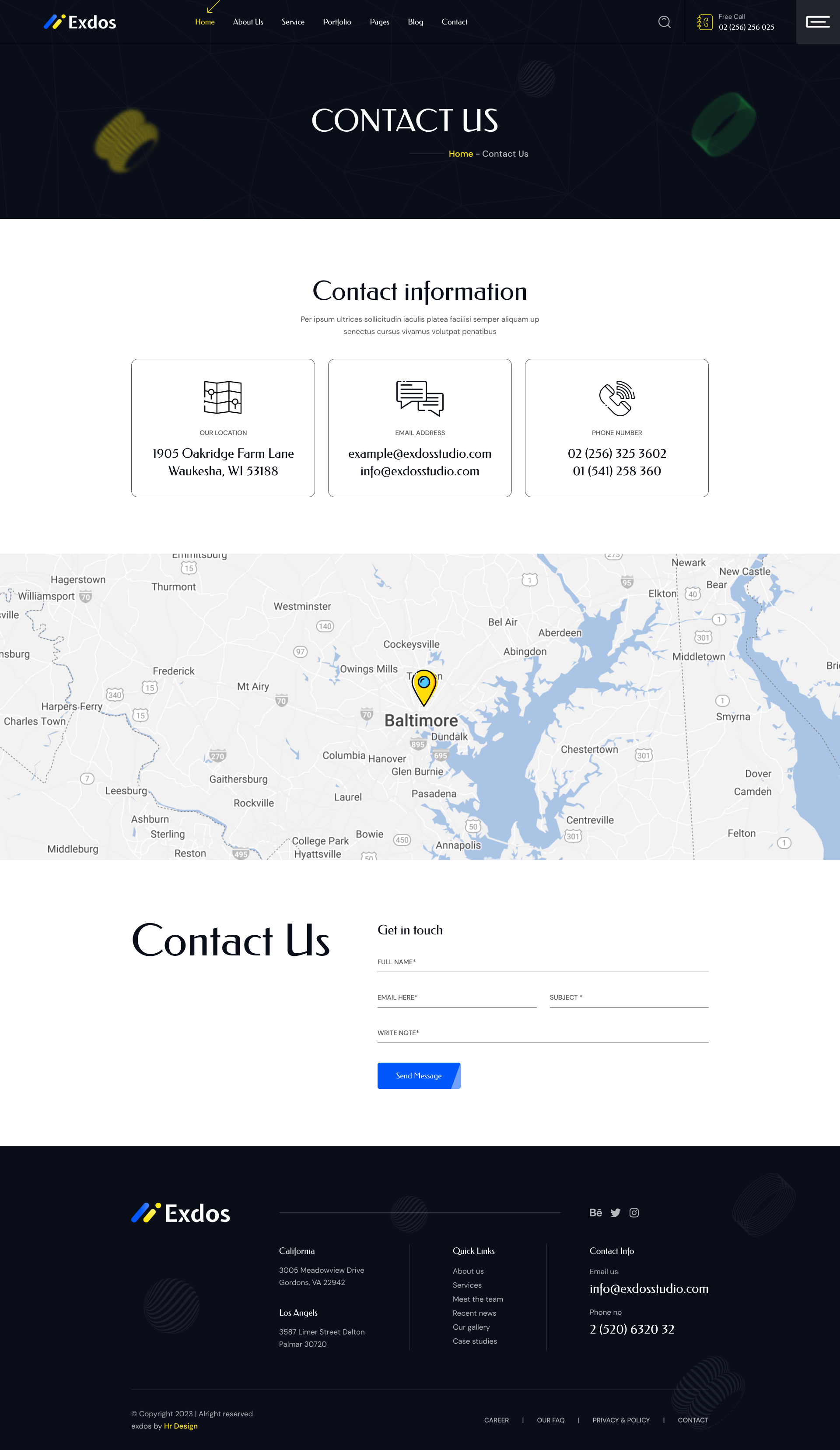Exdos - Creative Agency Figma Template by Namespace-IT | ThemeForest