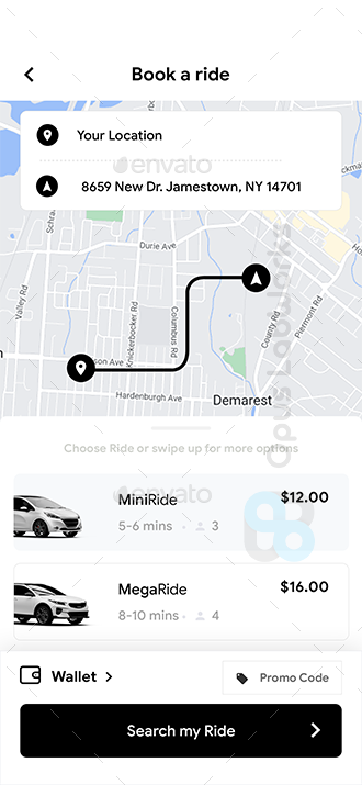 Cab Booking App UI | Package Delivery UI | Complete Taxi Booking ...
