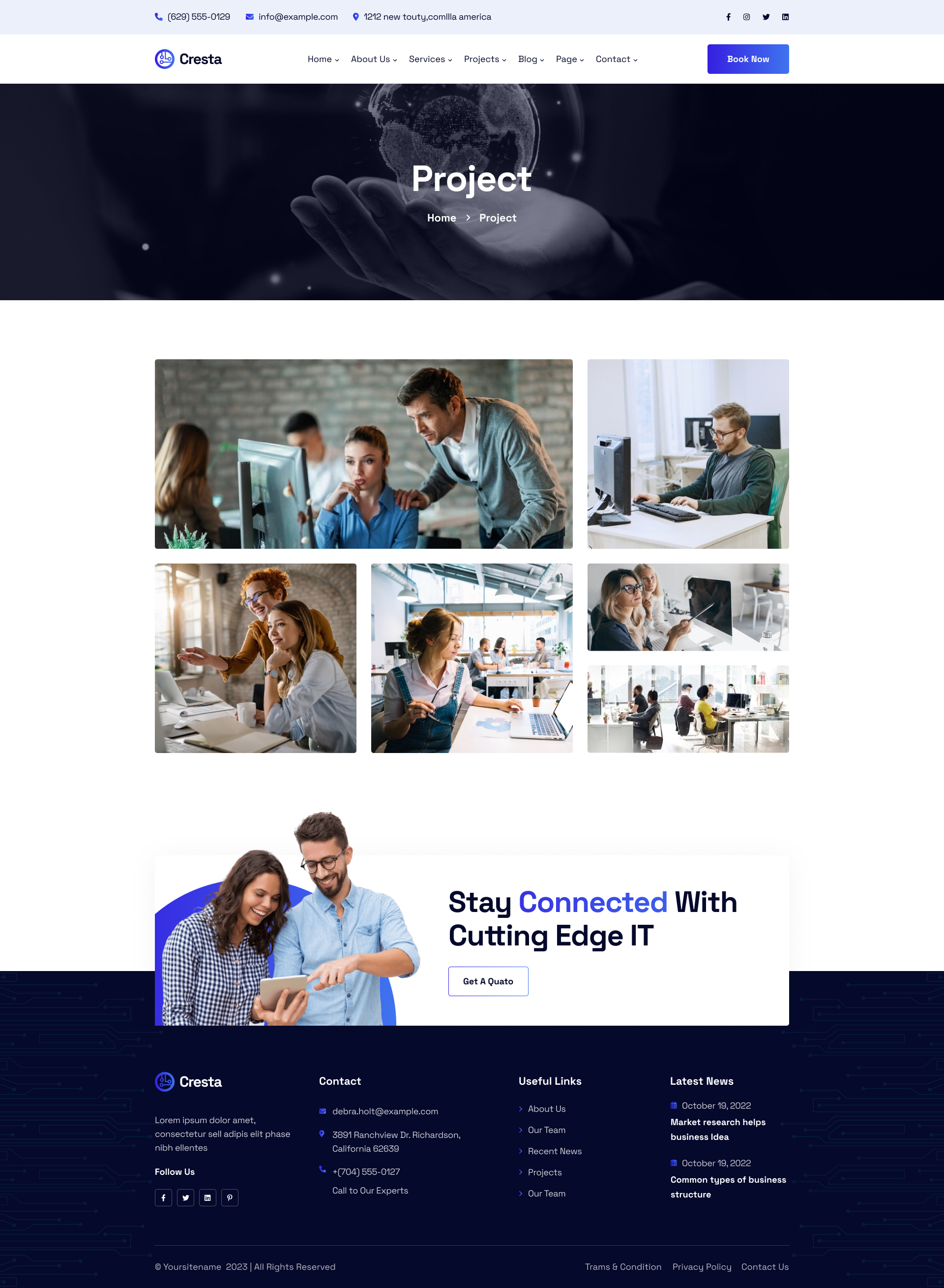 Cresta - IT Solutions & Technology Figma Template by ITcroc | ThemeForest