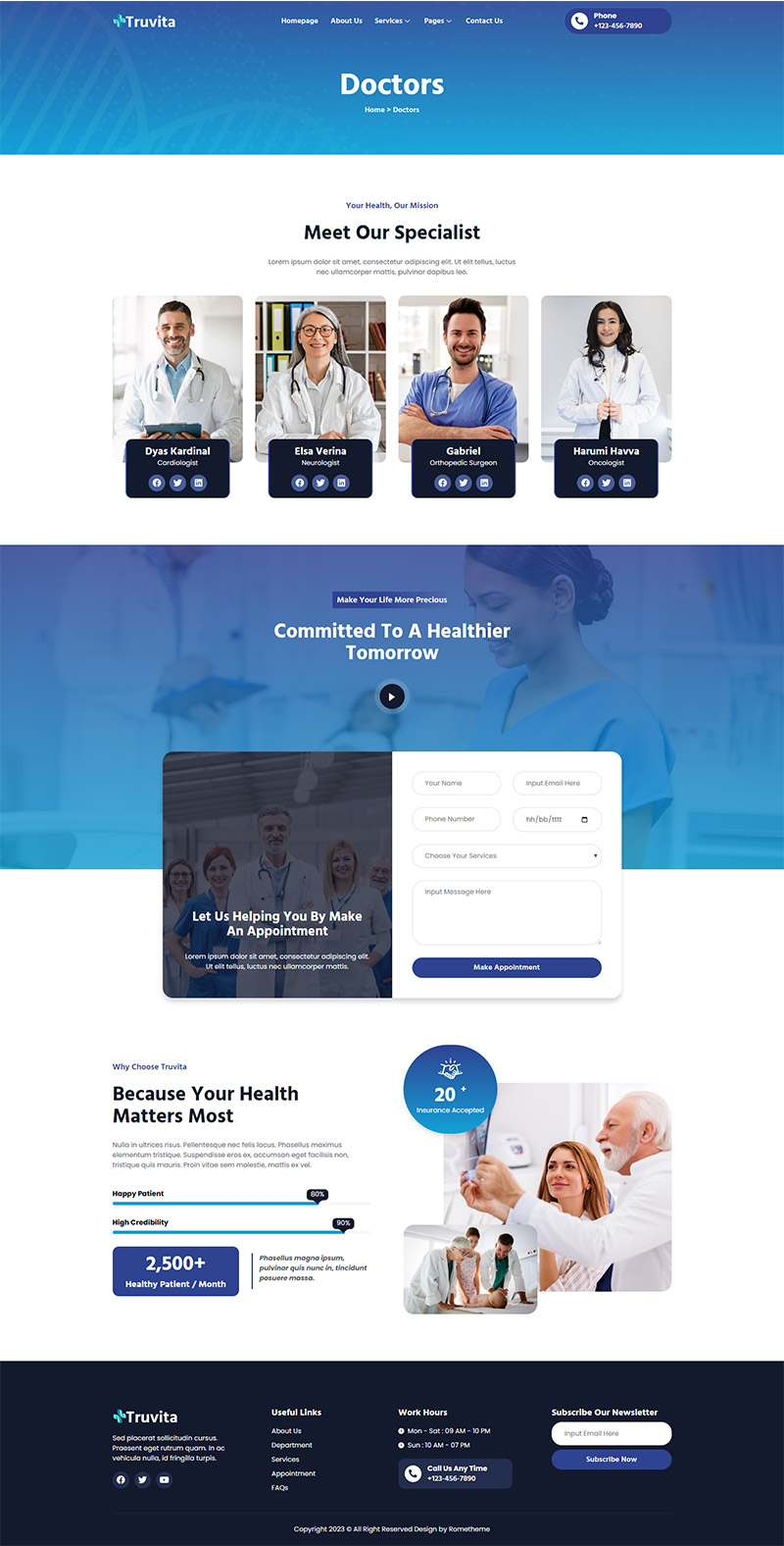 Truvita - Medical Healthcare Elementor Template Kit by Rometheme ...