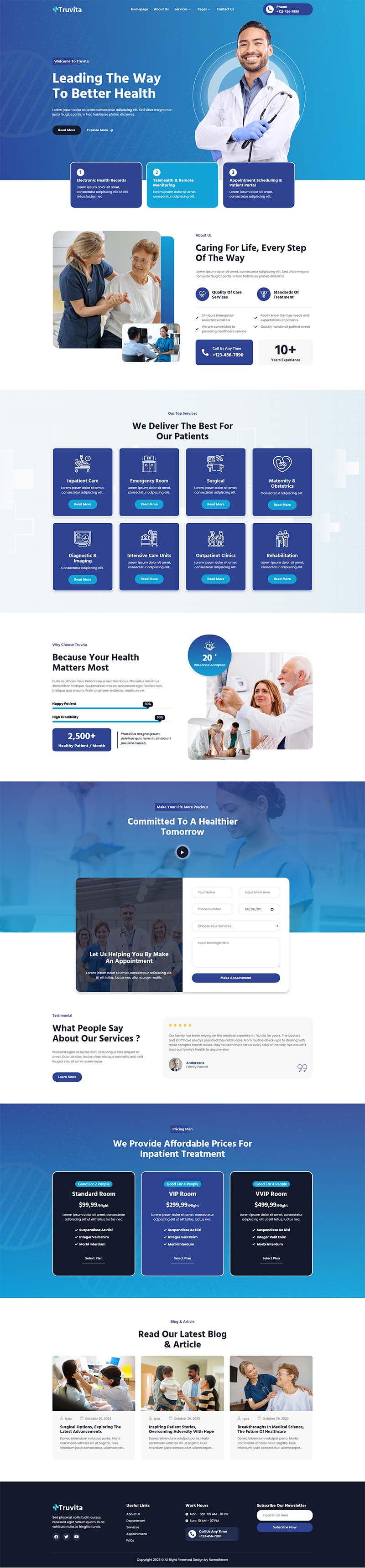 Truvita - Medical Healthcare Elementor Template Kit by Rometheme ...